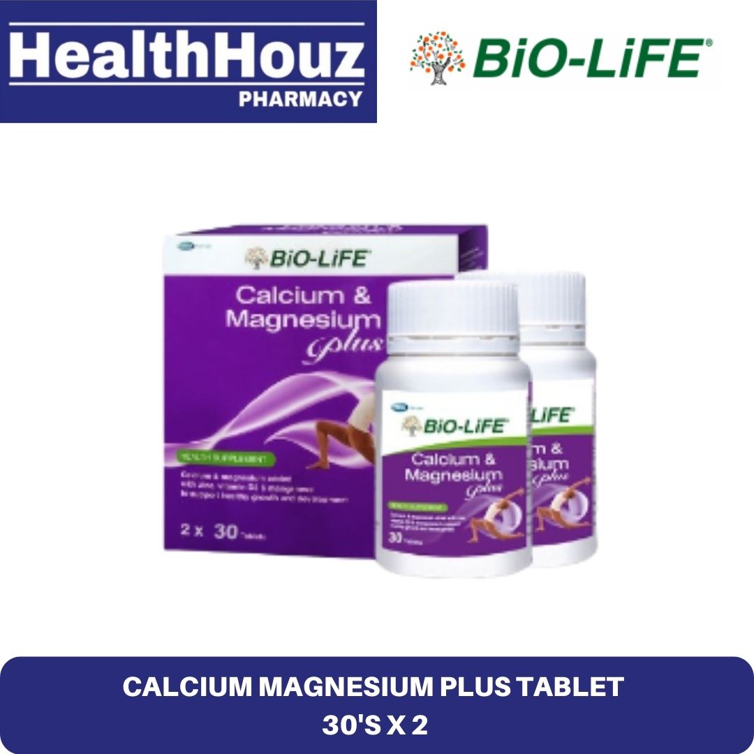 Bio-Life Calcium Magnesium Plus Tablet, 30’s X 2 – Health Houz Pharmacy
