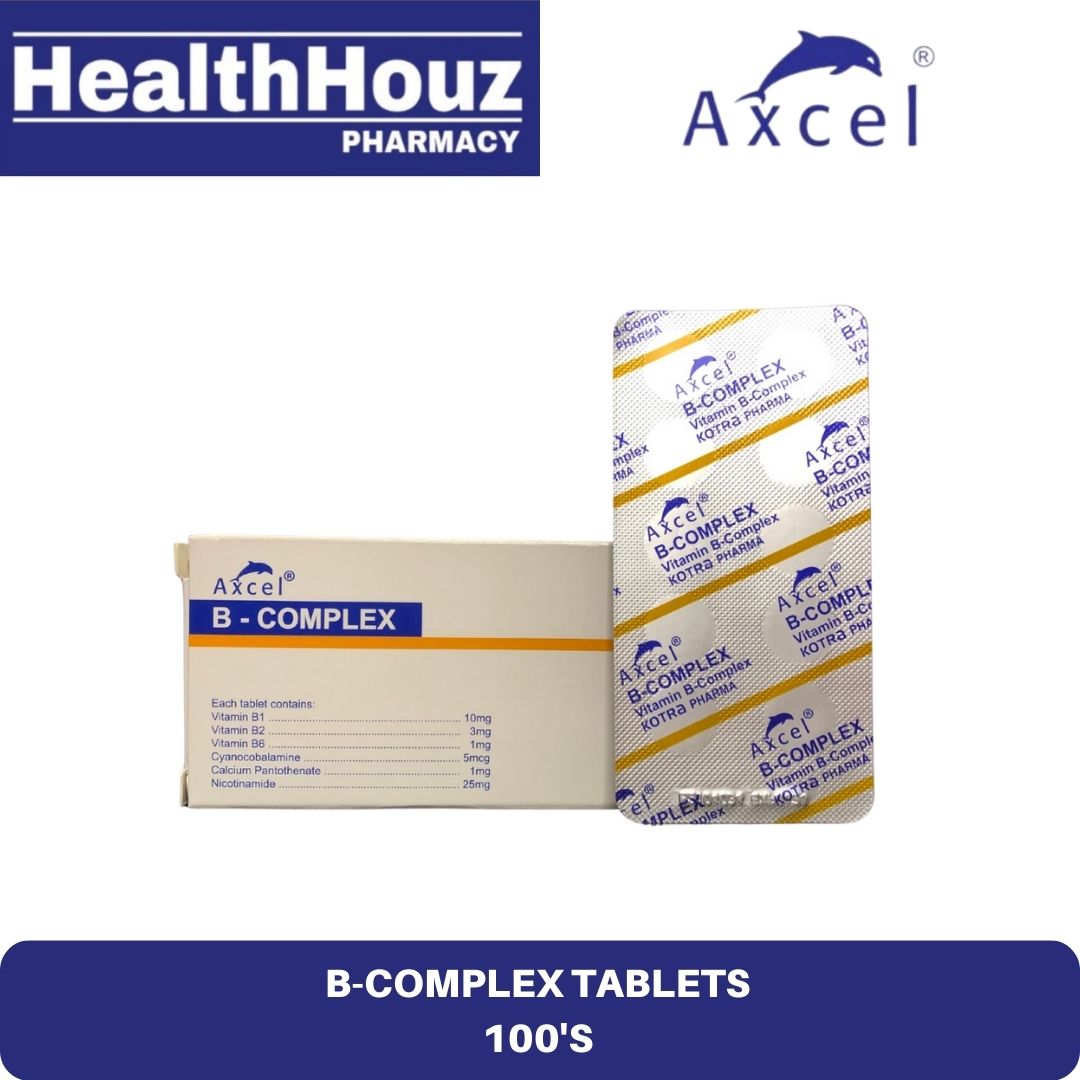 Axcel B-Complex Tablets, 100’s – Health Houz Pharmacy