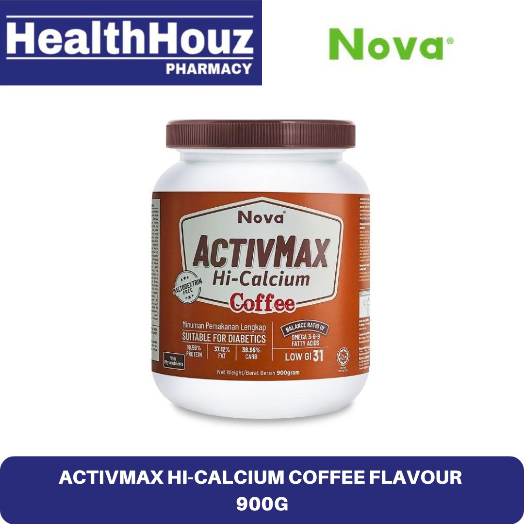 NOVA ACTIVMAX Hi-Calcium Coffee Flavour, 900g – Health Houz Pharmacy